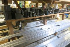 Machines Used | Double End Cantileverd Wood Stock Rack with Steel and ...