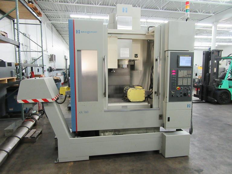 Hardinge-Bridgeport Model XR-760 5-Axis CNC Vertical Machining Center ...
