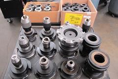 Machines Used | 50 Taper Tool Cart with Large Assortment of Cat-50 ...