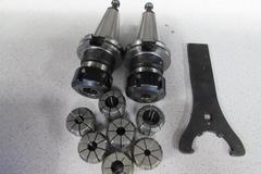 Machines Used | (2) Redline CAT 40 ER 32 Collet Holders W Collets an Wrench