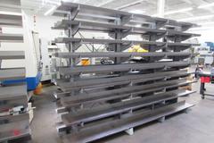 Machines Used | Double Sided Cantilever Style Stock Rack with (9) Sets ...