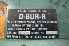 Machines Used | Falls Products 131 D-Bur-R Straight Edge Deburring Machine