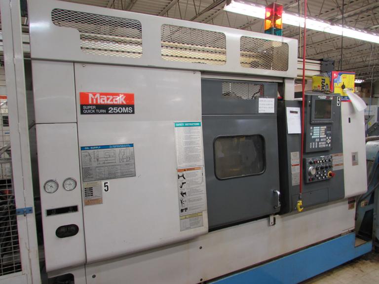 Mazak SQT-250MS, Mazatrol PC-Fushion CNC Control, Flex GL-100C Gantry ...