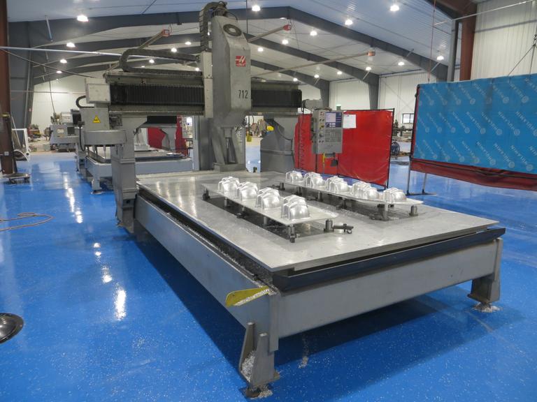 Haas GR-712 CNC Router with Haas Coldfire, 24" Extended Z-Axis Travel ...