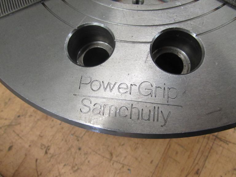 Machines Used | Samchully HS-210 PowerGrip 10" 3-Jaw Chuck with 3-1/4 ...