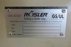 Machines Used | Rosler RT 150 Euro Deburring/Polishing Tumbler