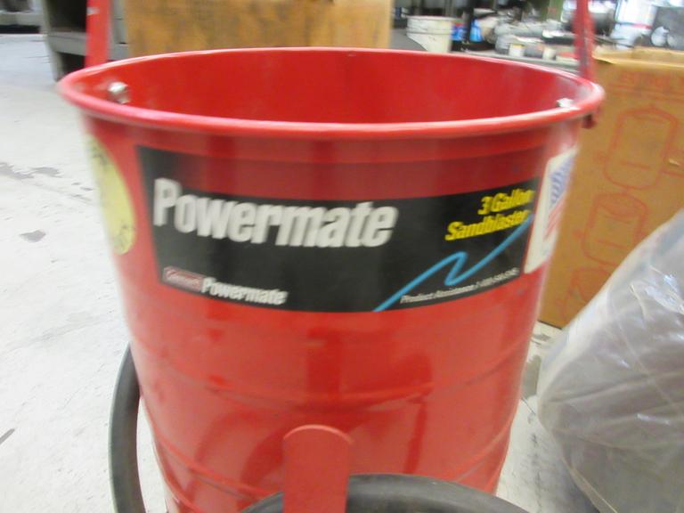 Machines Used | Powermate 3 Gallon Portable SandBlaster with Gun and ...