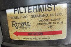 Machines Used | Royal F1200 Mist Collector.