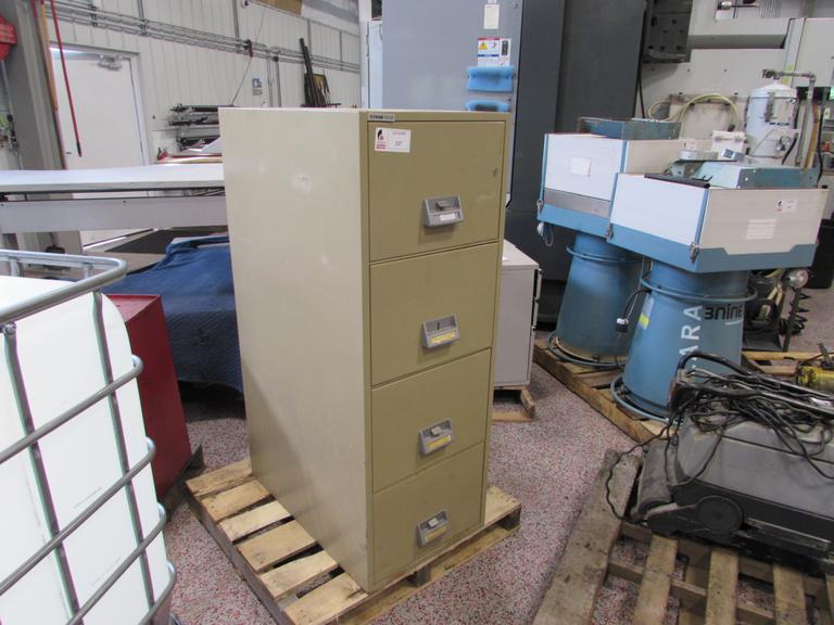 Machines Used Schwab 1000 4 Drawer Fire Resistant File Cabinet