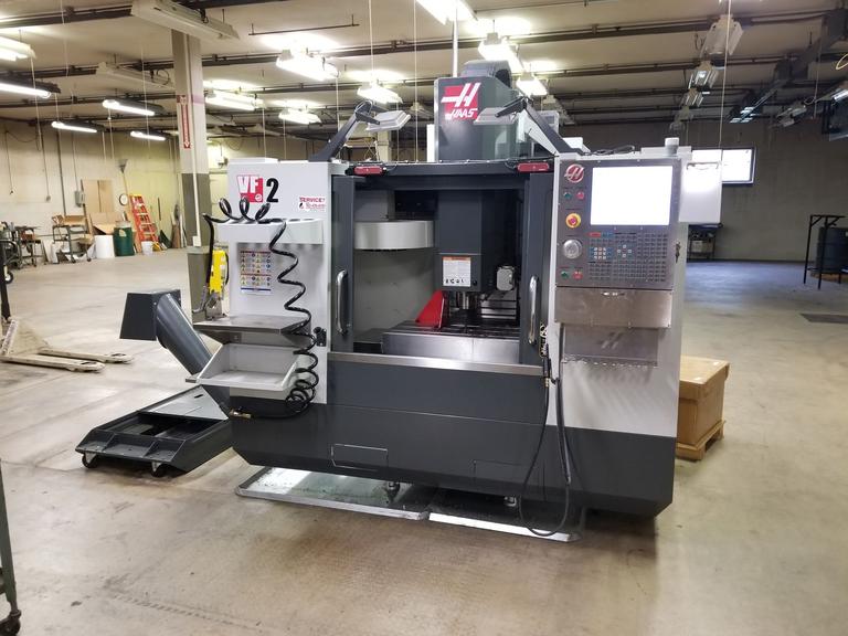 Haas VF-2 CNC Vertical Machining Center with Haas HRT160 Brushless 4th ...
