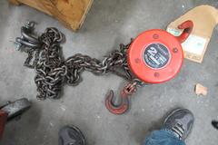 Rolling Hoist Frame with TJ Maxton 10' 2 Ton Chain Hoist | Machines Used