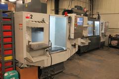 Haas DM-2 CNC Vertical Machining Center w 4th Axis Drive, Probing ...