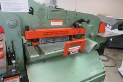 Piranha Model P-50 Hydraulic Ironworker with Punch Station, Angle Shear ...