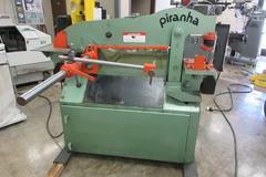 Piranha Model P-50 Hydraulic Ironworker with Punch Station, Angle Shear ...