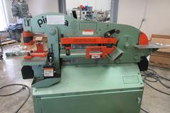 Piranha Model P-50 Hydraulic Ironworker with Punch Station, Angle Shear ...