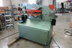 Piranha Model P-50 Hydraulic Ironworker with Punch Station, Angle Shear ...