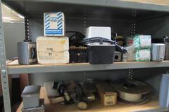Machines Used | Metal Shelf with Contents of Wire and Electrical Items