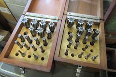 Machines Used | Assorted Moore Jig Borer Tooling with Metal Credenza