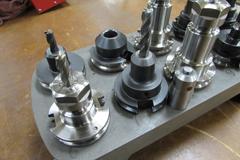Machines Used | (10) Assorted Cat 40 Tool Holders with Rack. End Mill ...