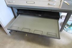 Machines Used | (2) Blue Print Cabinets with Table
