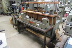Machines Used | Metal Frame Wood Top Work Bench with Thread Gages, (2 ...