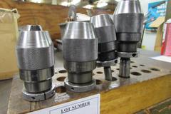 Machines Used | (4) Albrecht Keyless Chucks with Straight Shanks