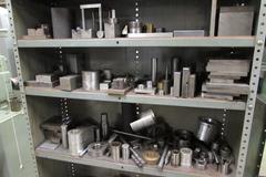 Machines Used | Metal Shelf with (6) Adjustable Shelves and Contents of ...