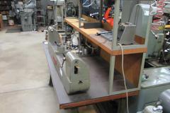 Machines Used | Metal Frame Wood Top Work Bench with Thread Gages, (2 ...