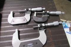 Machines Used | Fowler 3-Piece Micrometer Set with Plastic Case. Digit ...