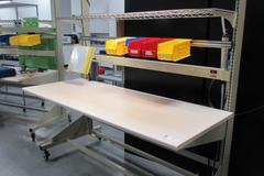 Machines Used | Lista Adjustable Height Portable Workbench with Work ...