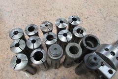 Machines Used | Assorted Mill Items Including (17) R8 Collets, Quill ...