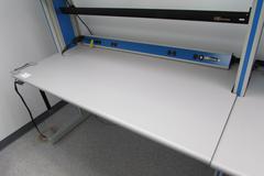 Machines Used | IAC Industries Double Work Bench with Work Lights and ...