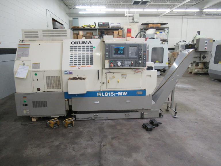 Okuma LB15II-MW CNC Turning Center with Sub Spindle, Live Tool Turret ...
