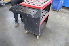 Huot Tool Scoot 40 Taper Tool Cart, (2) 24-Station Shelves with Side ...