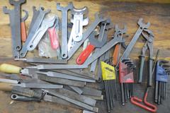 Machines Used | Assorted Hand Tools Including Files, Allen Wrenches and ...