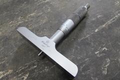 Machines Used | Mitutoyo 0-12" Depth Micrometer Set with Ratchet Thimble