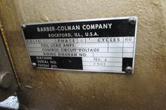 Machines Used | Barber-Colman No 3 Gear Hobber with Triple Thread Index