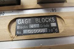 Machines Used | Partial Grade B Gage Block Set with Case, .050" to 4"