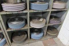 Machines Used | (2) Racks with Grinding wheels Mounted on Reishauer ...