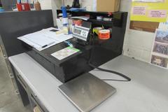 Machines Used | Formica Top Metal Leg, adjustable Height Workbench with ...