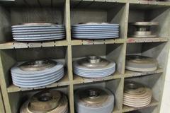 Machines Used | (2) Racks with Grinding wheels Mounted on Reishauer ...