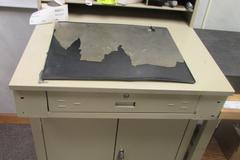 Foreman's Desk with Assorted Contents