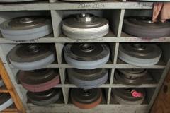 Machines Used | (2) Racks with Grinding wheels Mounted on Reishauer ...