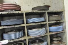 Machines Used | (2) Racks with Grinding wheels Mounted on Reishauer ...