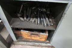 Machines Used | Wood Top Work Bench with Cabinet Base and Contents ...