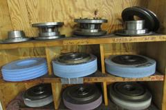 Machines Used | (2) Racks with Grinding wheels Mounted on Reishauer ...