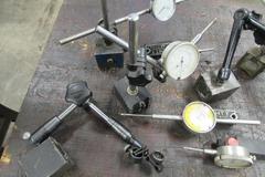 Machines Used | Dial Indicators, Indicator Stands, Mag Bases - Assorted