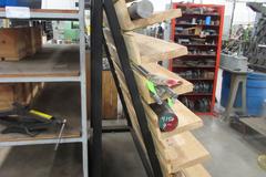 Machines Used | A-Frame Stock Rack with (9) Levels and Wooden Cradles