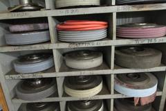 Machines Used | (2) Racks with Grinding wheels Mounted on Reishauer ...