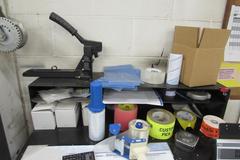 Machines Used | Formica Top Metal Leg, adjustable Height Workbench with ...